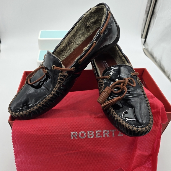 Robert Zur | Shoes | Robert Zur 85 4a Wet Patent Leather Driving Shoes ...